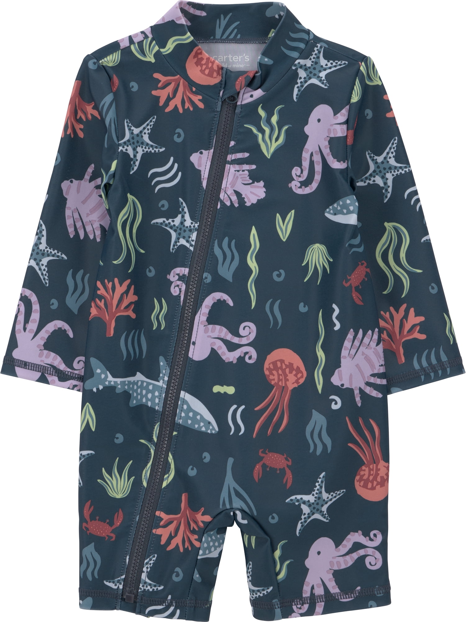 Carter's Child of Mine Baby Rash Guard Swimsuit, One-Piece, Sizes 0/3 ...