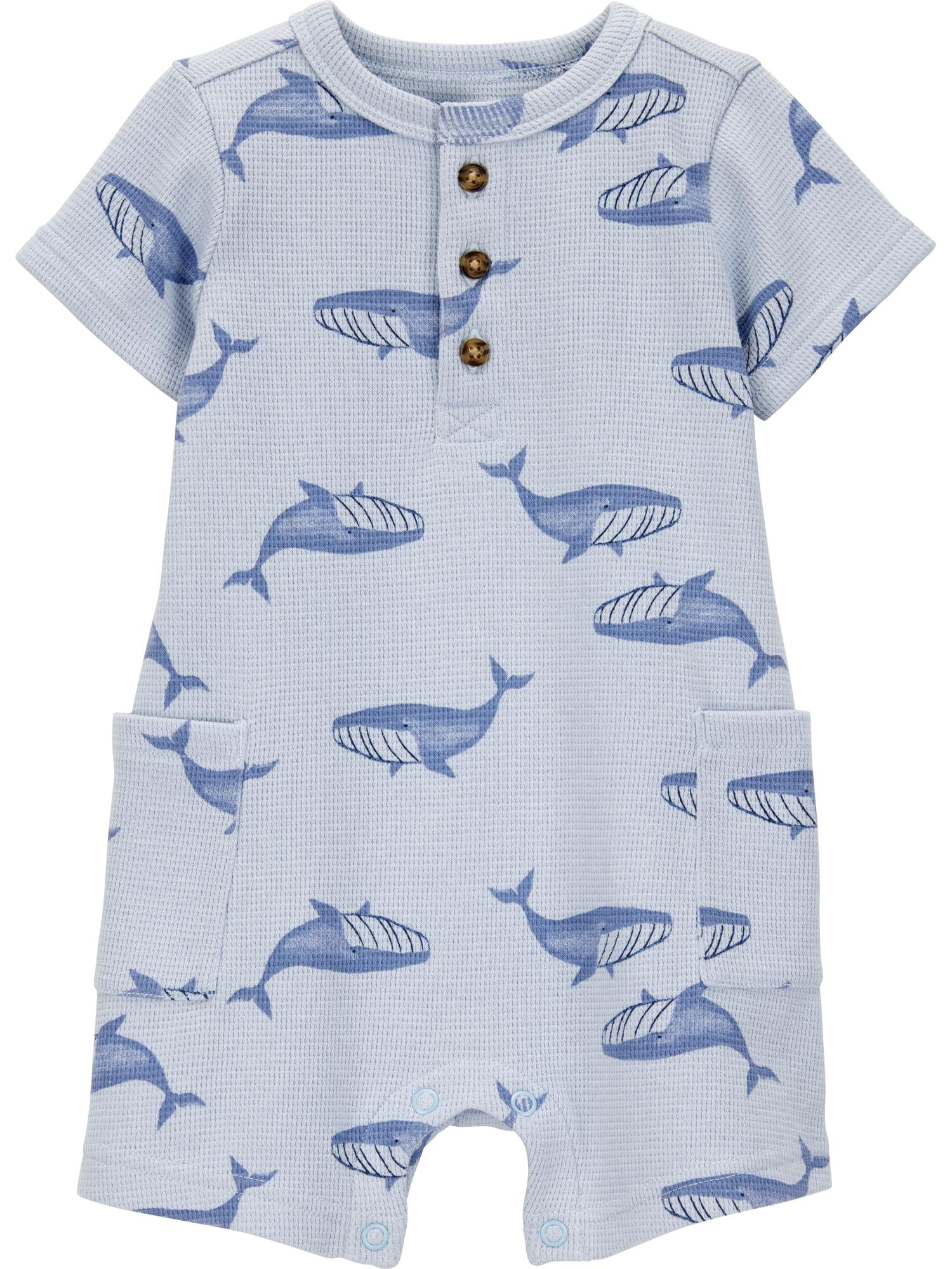 Carter's Child of Mine Baby Boy Romper, Sizes 0/3-24 Months - Walmart.com