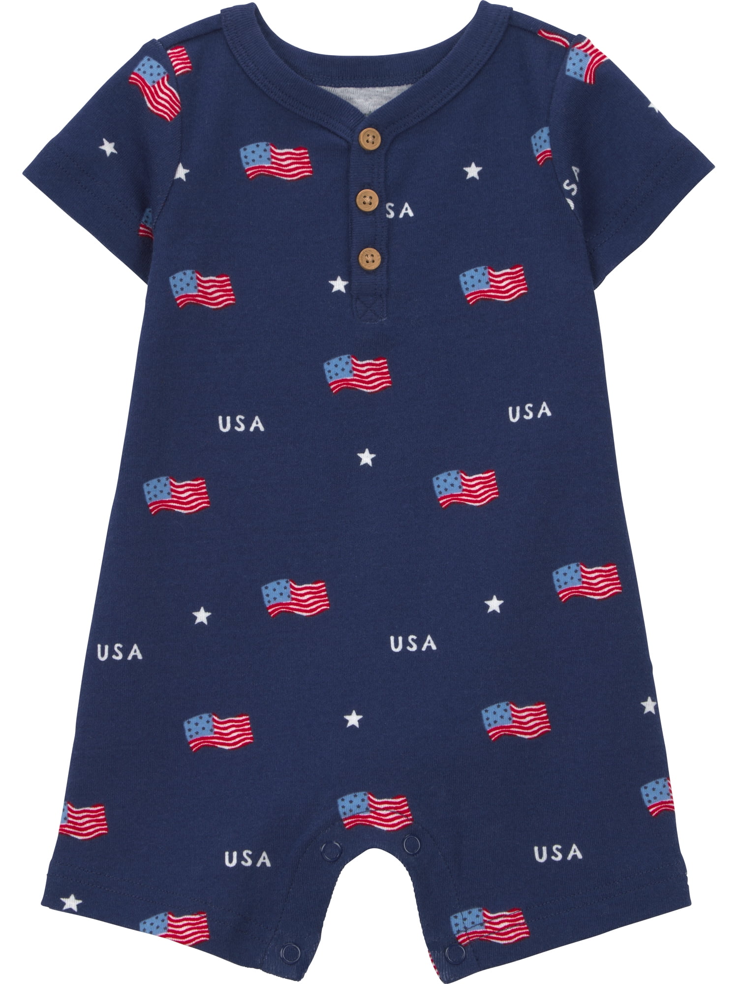Carter's Child of Mine Patriotic Baby Boy Romper, Sizes Preemie-12 ...