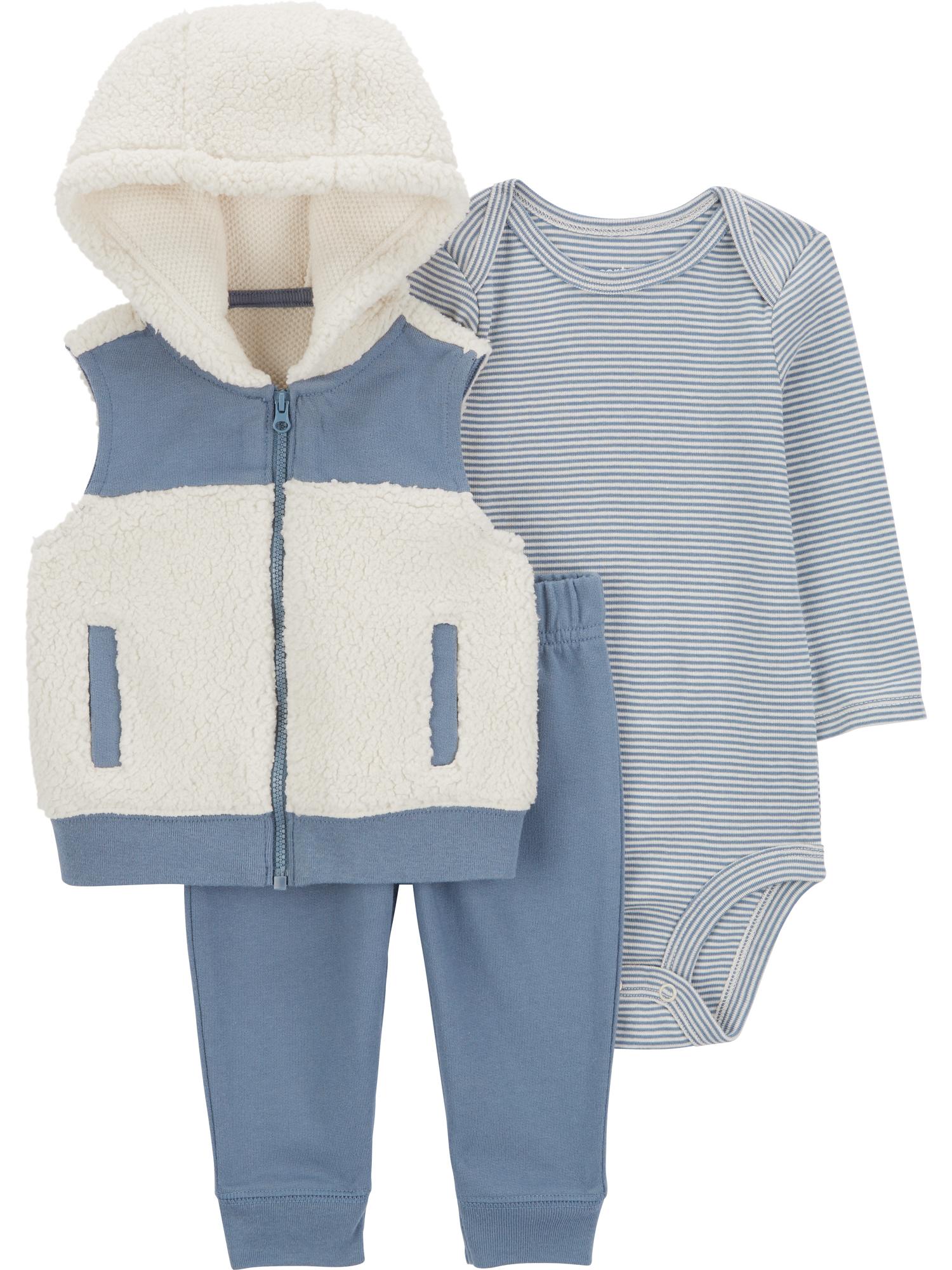 Carter's Child of Mine Baby Boy Cardigan Outfit Set, 3-Piece, Sizes Preemie-24 Months - Walmart.com
