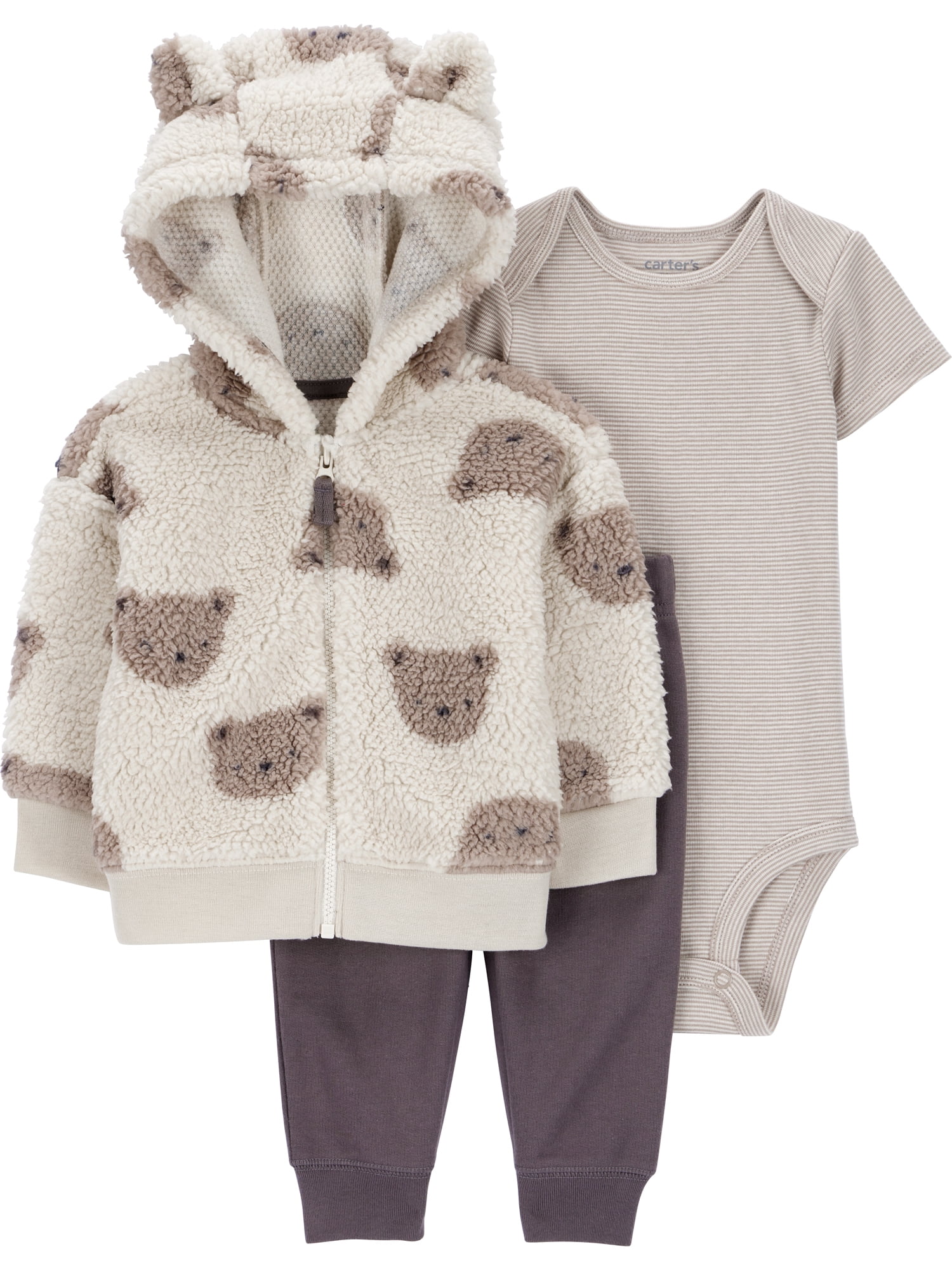 Carter's Child of Mine Baby Boy and Toddler Cardigan Outfit Set, 3-Piece, Sizes 0/3-24 Months ...