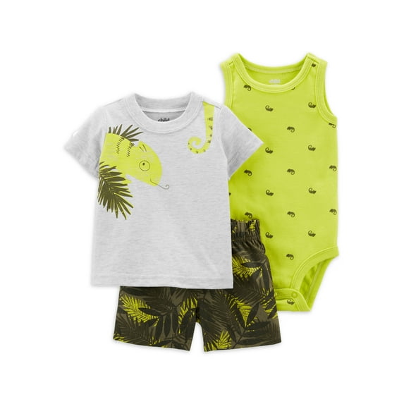 Carter's Child of Mine Baby Boys Lizard Diaper Cover Set, Sizes 0/3 ...