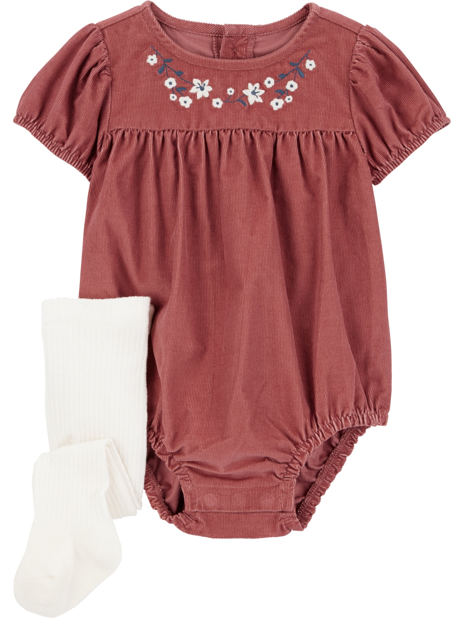 Carter's Child of Mine Baby Girl Bubble Romper Set, 2-Piece, Sizes 0/3 ...