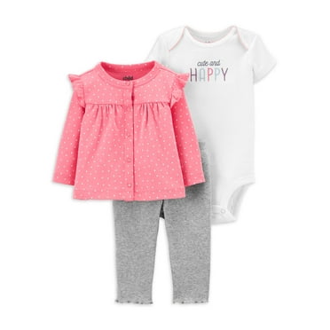 Carter's Child of Mine Baby Girl Dress Set, 3-Piece, Sizes Preemie-6/9 Months - Walmart.com
