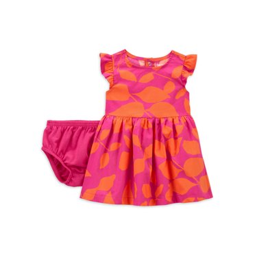 Carter's Child of Mine Baby Girl Dress, One-Piece, Sizes 0/3-12 Months - Walmart.com