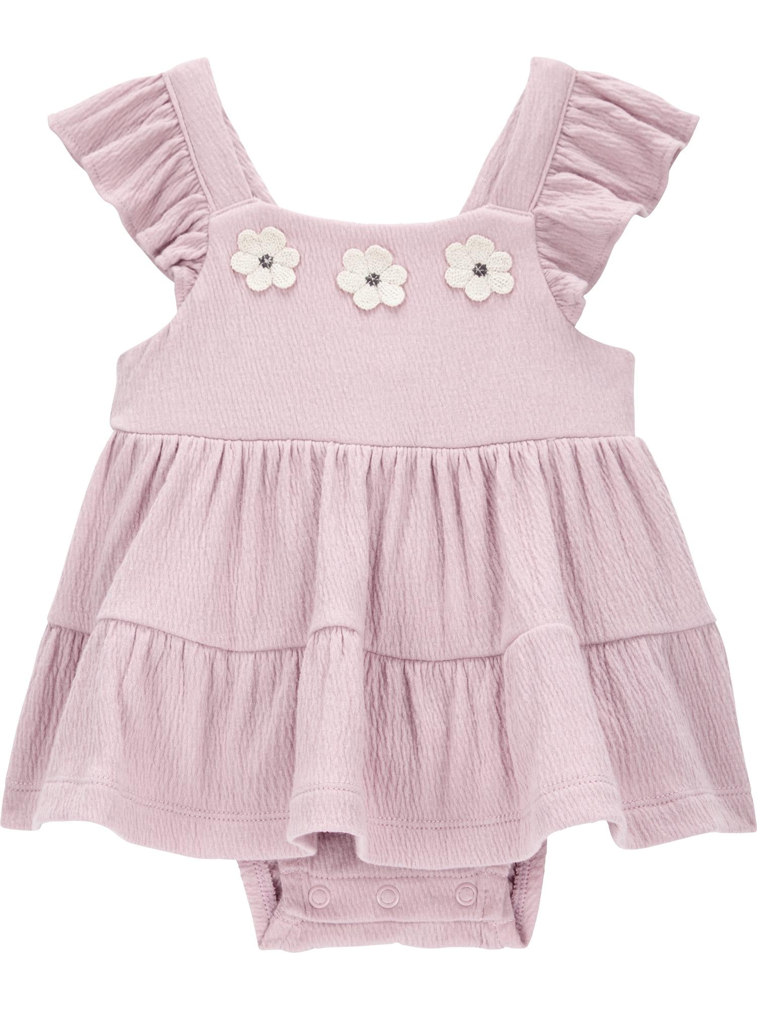 Carter's Child of Mine Baby Girl Dress, One-Piece, Sizes 0/3-24 Months - Walmart.com