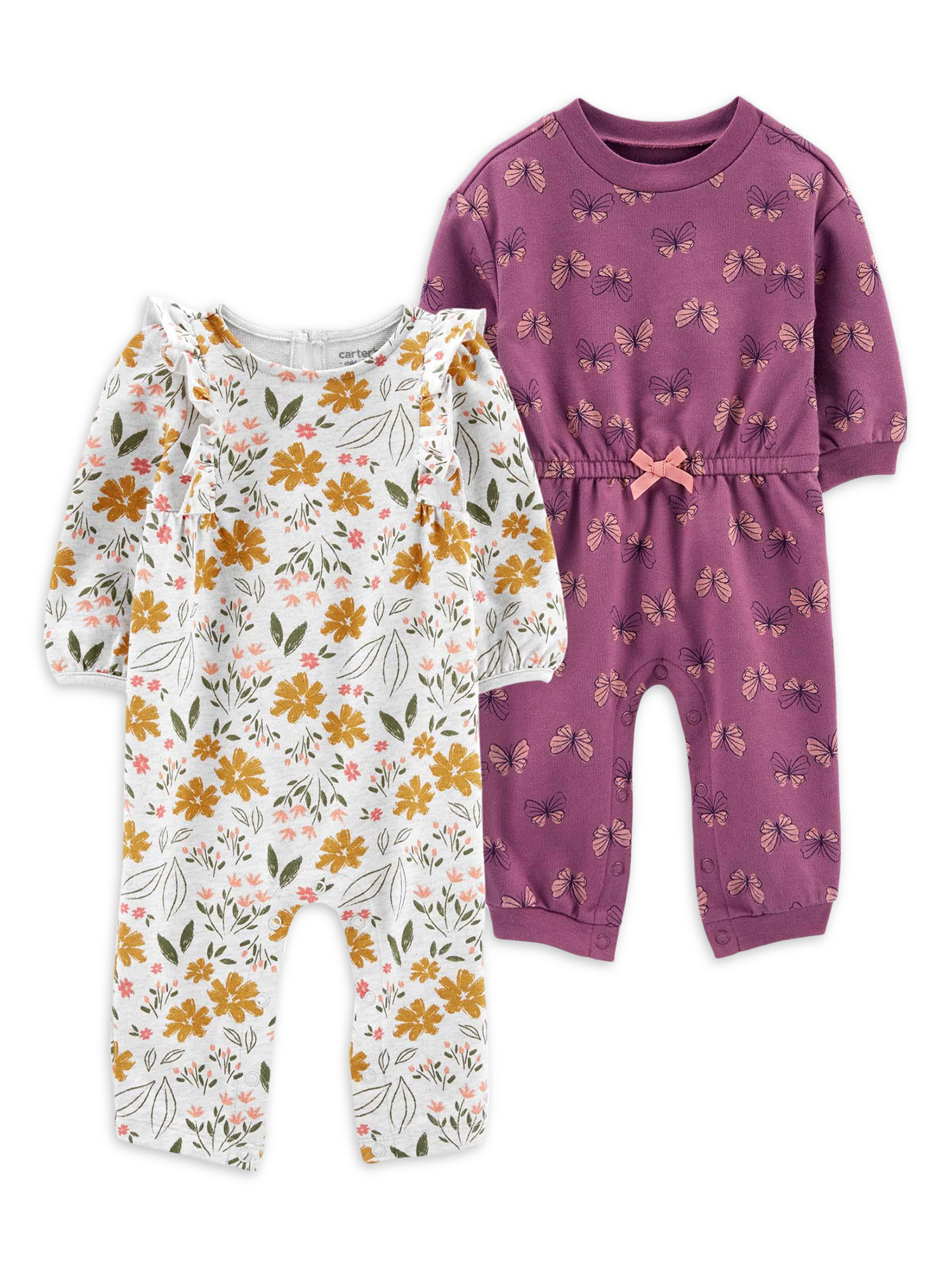 Justice Girls Flutter Sleeve Button Front Jumpsuit, Sizes XS-XLP ...