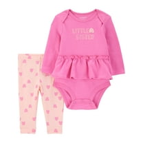 Carter's Child of Mine Baby Girl Cardigan Outfit Set, 3-Piece, Sizes 0/3-24 Months - Walmart.com
