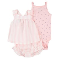Carter's Child of Mine Baby Girl Easter Outfit Set, 3-Piece, Sizes 0-24M - Walmart.com