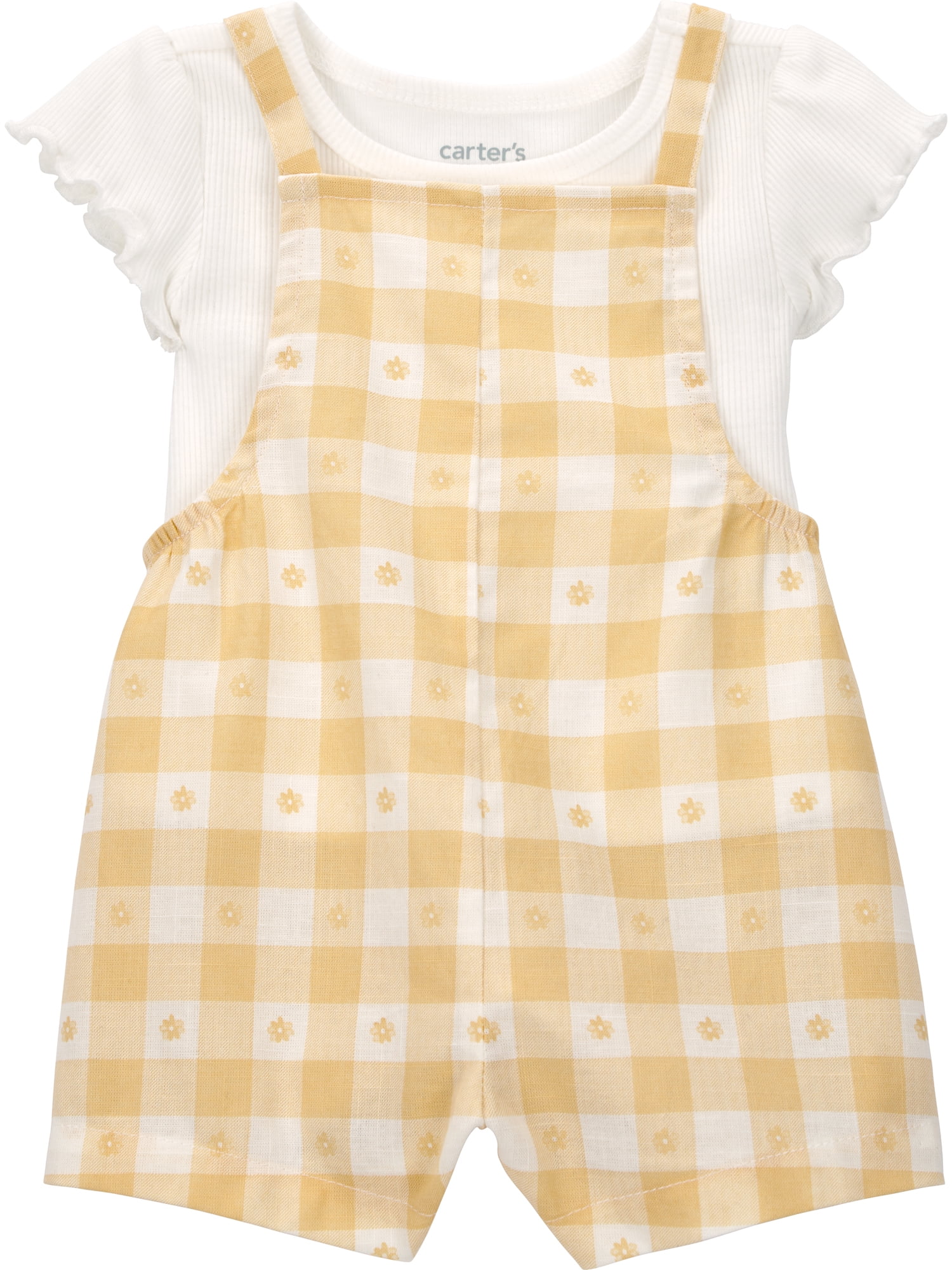 Carter's Child of Mine Baby Girl Overall Set, 2-Piece, Sizes 0/3-24 ...