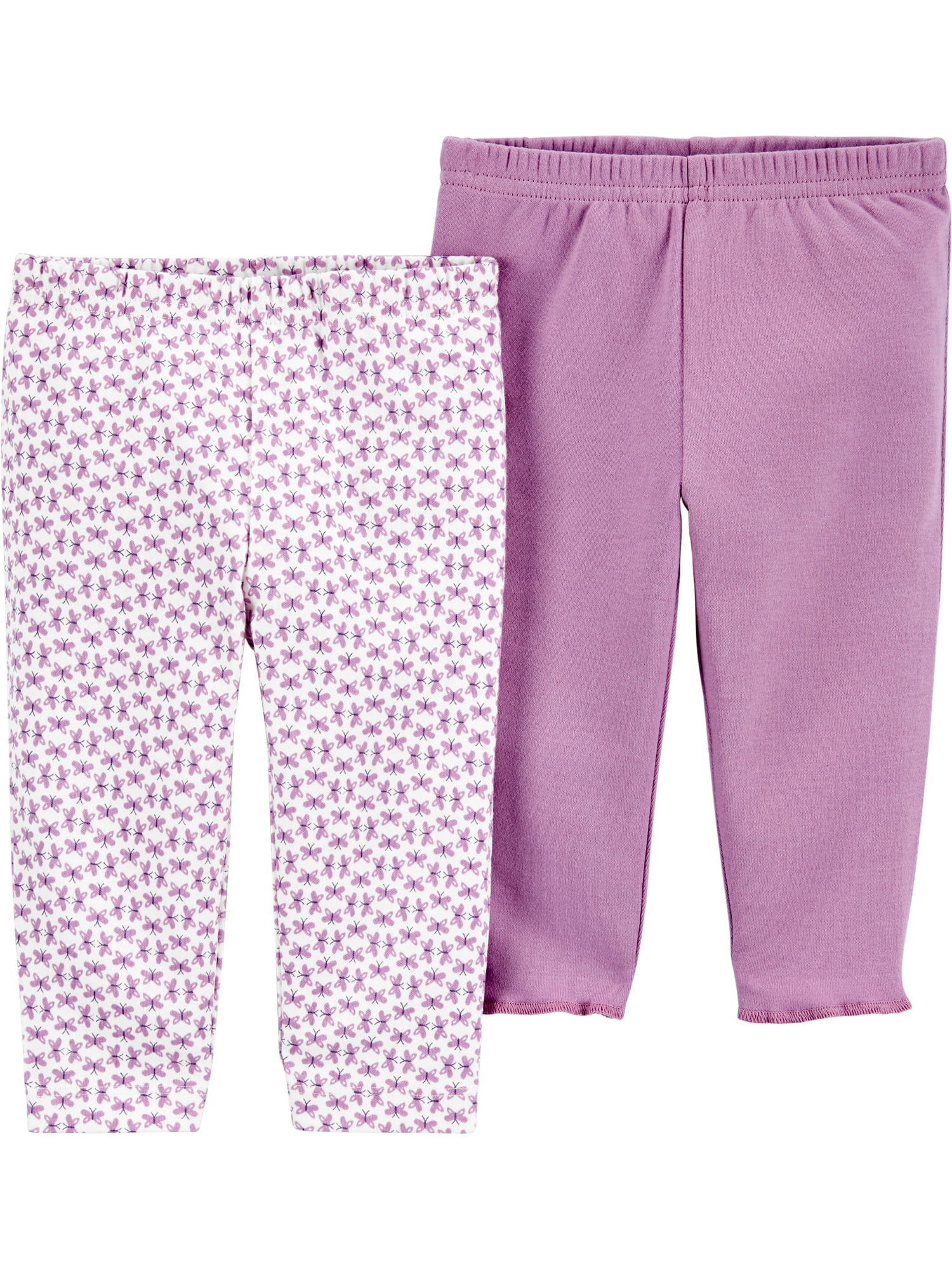 Carter's Child of Mine Infant Comfy Cotton Pull-On Pants 2-Pack, Sizes ...
