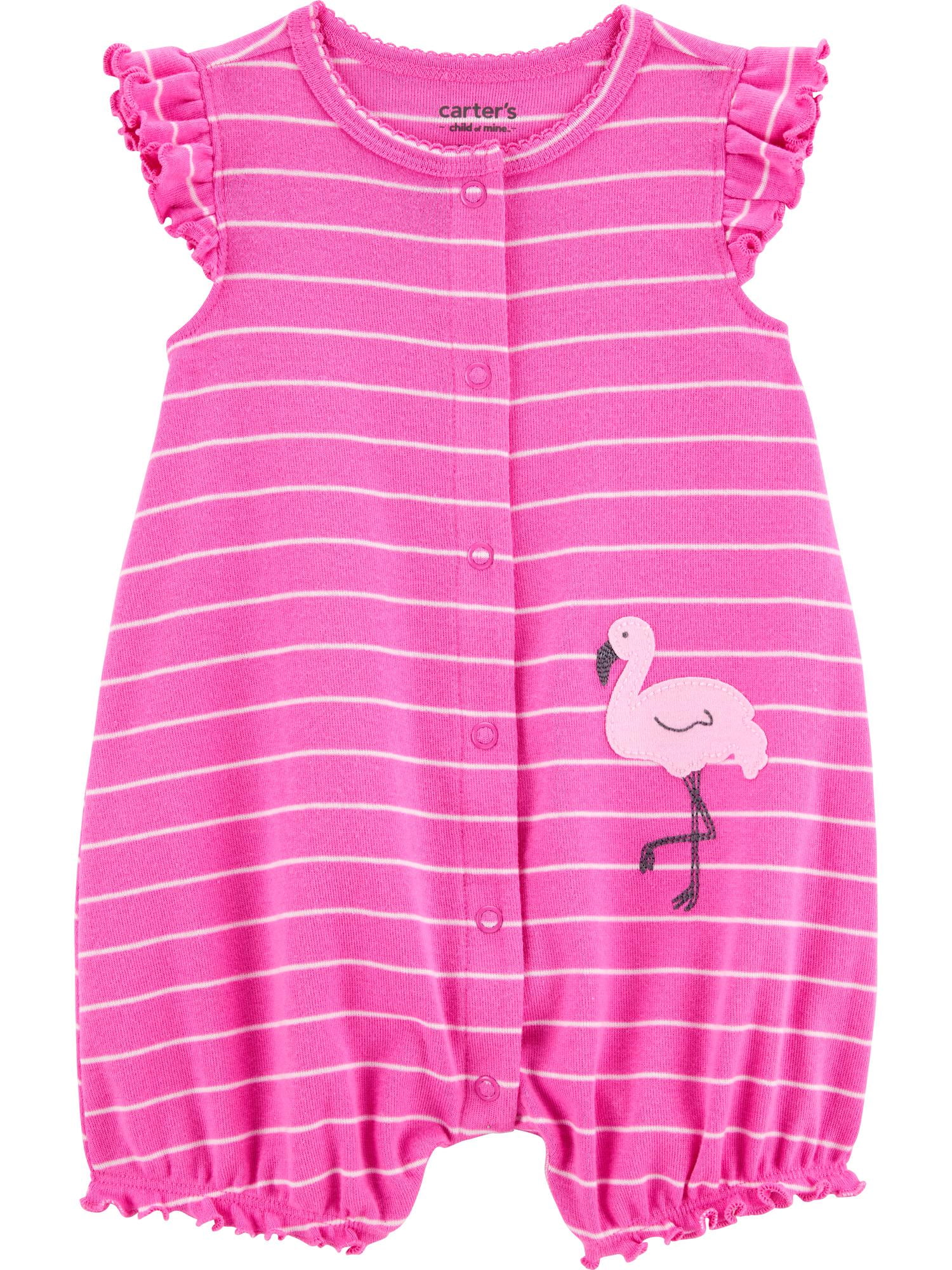 Carter's Child of Mine Baby Girl Romper, One-Piece, Sizes 0/3-24 Months - Walmart.com