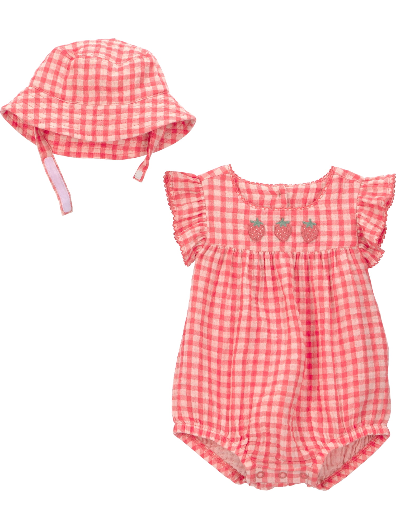 Carter's Child of Mine Baby Girl Romper Set, 2-Piece, Sizes 0/3-24 ...