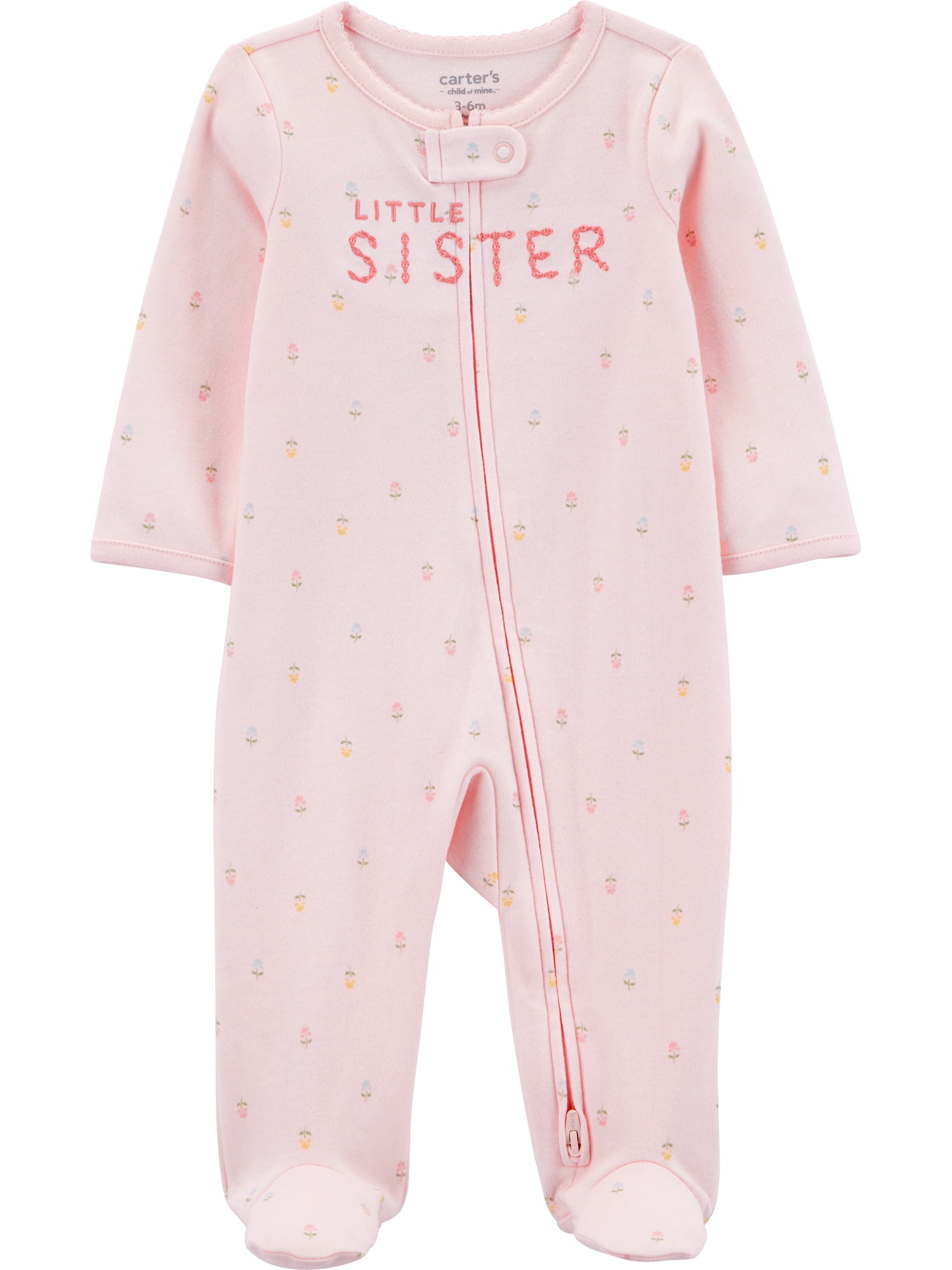 Carter's Child of Mine Baby Girl Sleep 'N Play, One-Piece, Sizes Premie ...