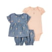 Carter's Child of Mine Baby Girl Cardigan Outfit Set, 3-Piece Sizes,Newborn-24 Months - Walmart.com