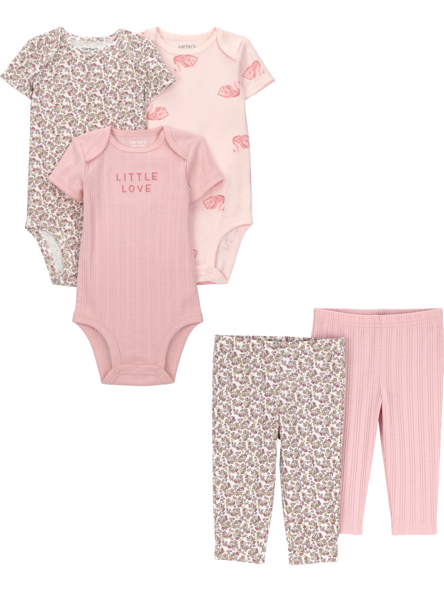 Carter's Child of Mine Baby Outfit Set, 5-Piece, Sizes Preemie-24 ...