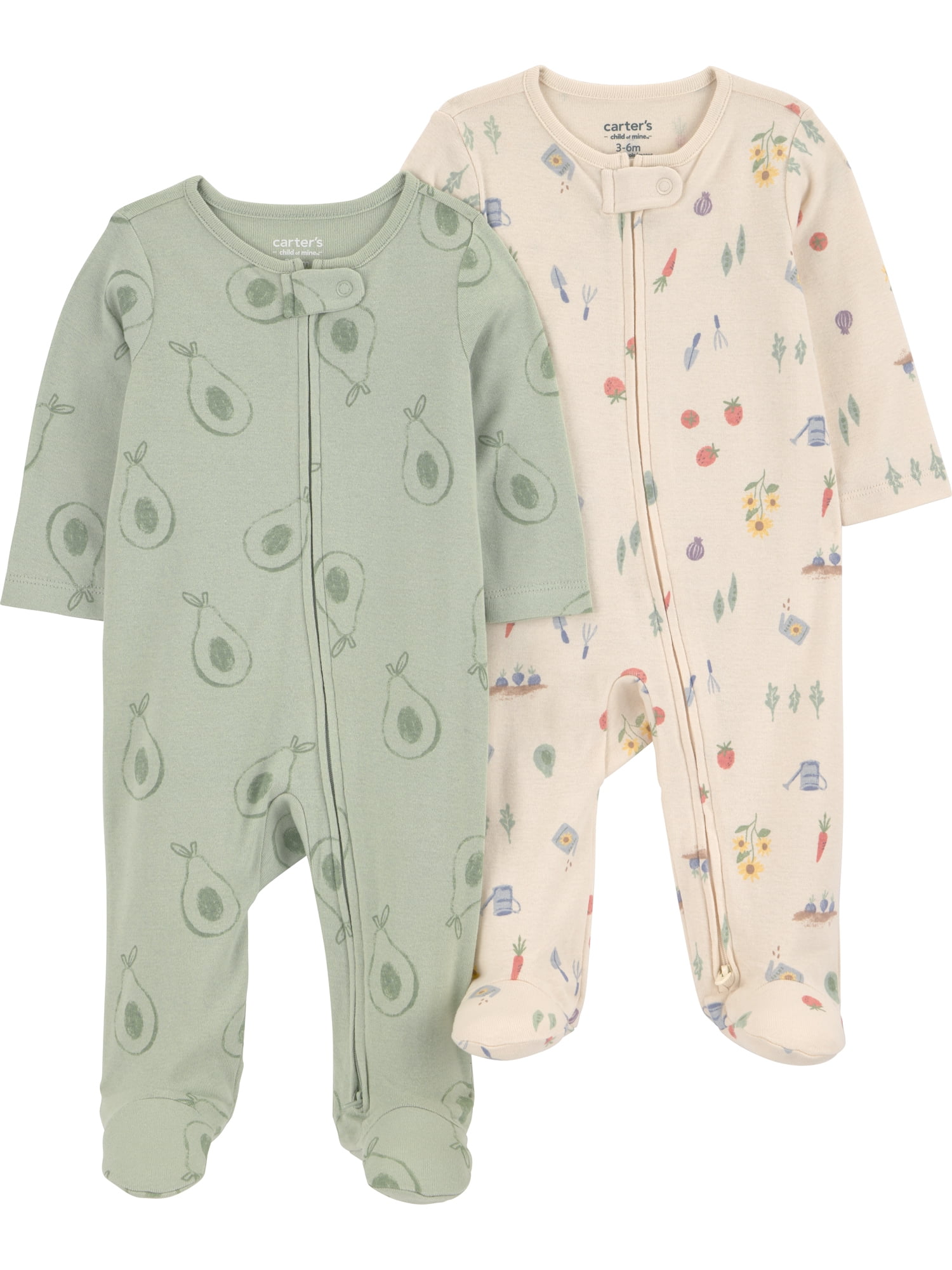 Carter's Child of Mine Baby Sleep 'N Play, 2-Pack, Sizes Preemie-6/9 ...