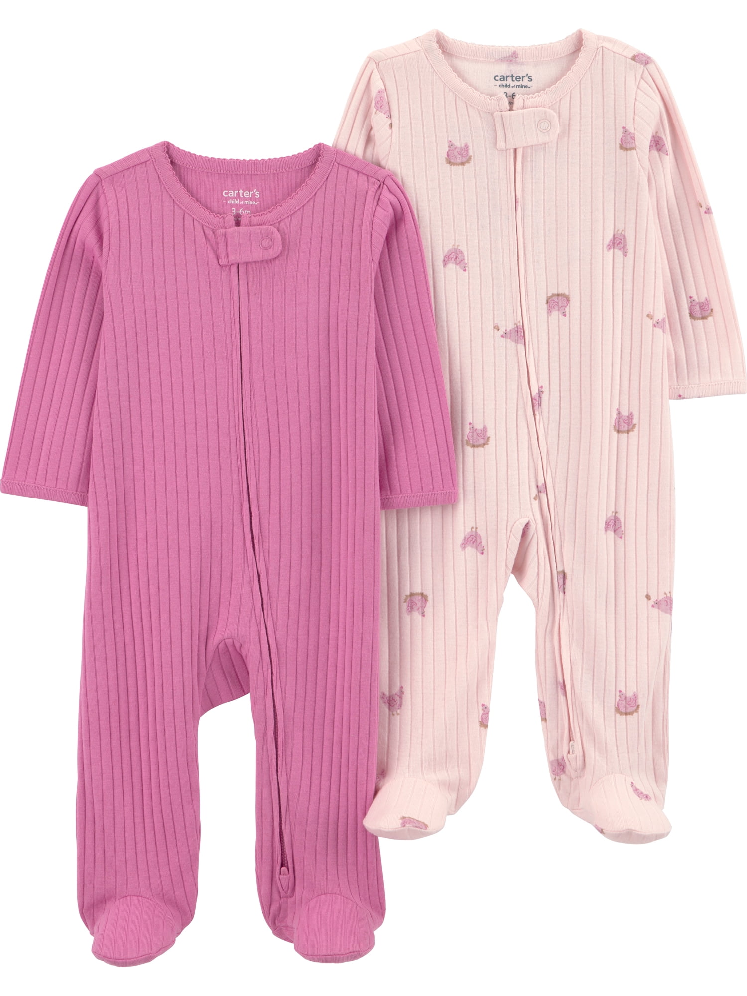 Carter's Child of Mine Baby Sleep 'N Play, 2-Pack, Sizes Preemie-6/9 ...