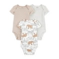 Carter's Child of Mine Baby Bodysuits 3-Pack, Preemie-18M, Prints ...