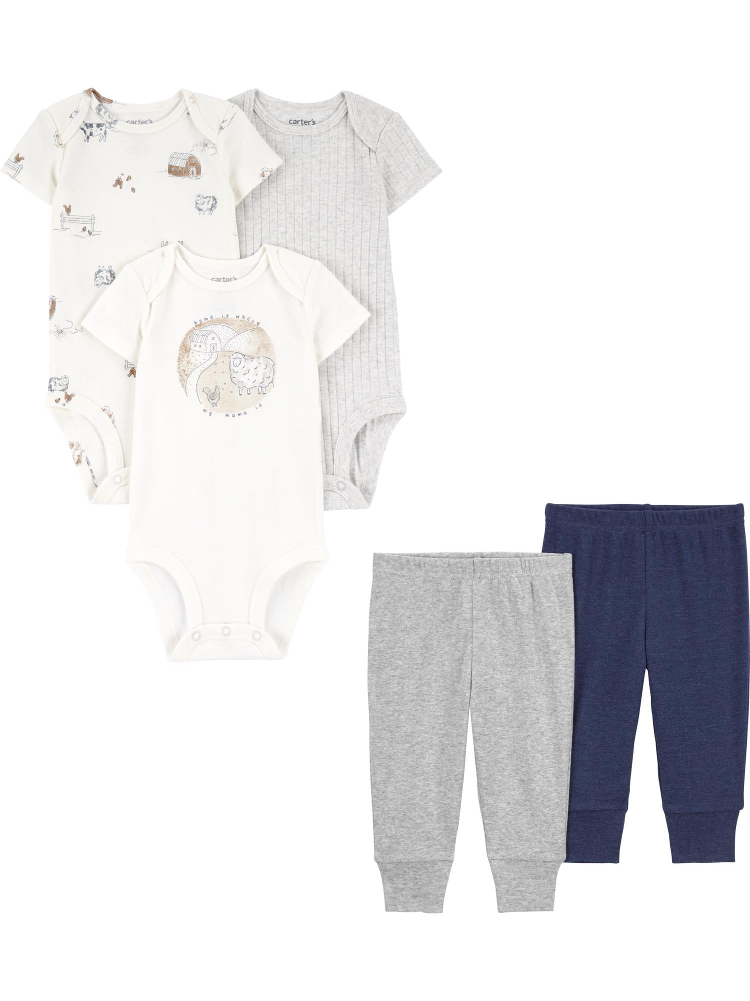 Carter's Child of Mine Baby Boy and Girl Outfit Set, 5-Piece, Sizes ...