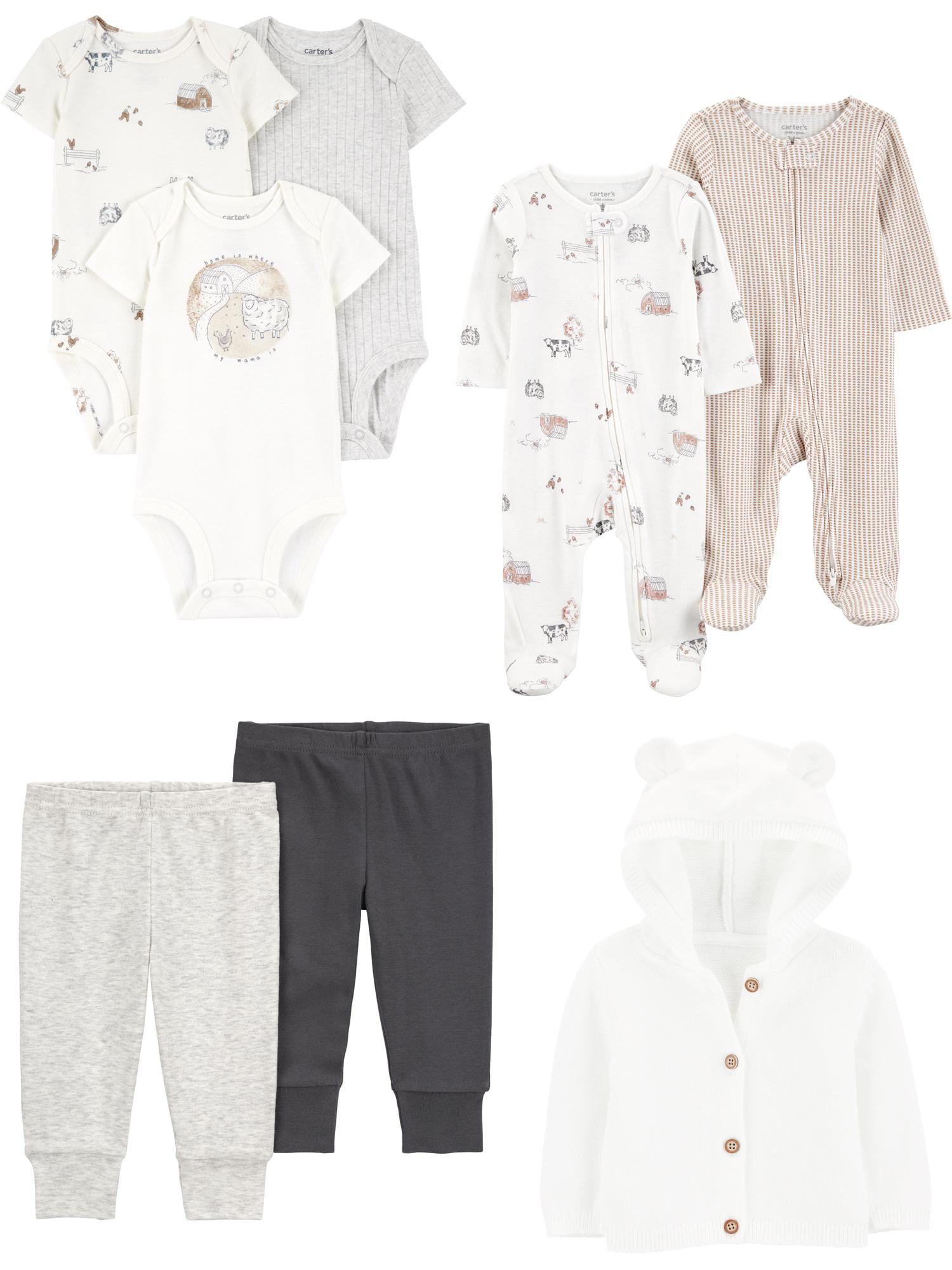 Carter's Child of Mine Baby Unisex Outfit Set, 8-Piece, Sizes Preemie-6 ...