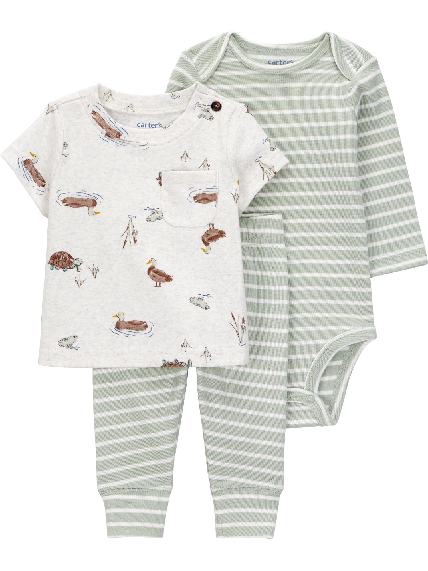 Carter's Child of Mine Baby and Toddler Boy Outfit Set, 3-Piece, Sizes 0/3-24 Months - Walmart.com