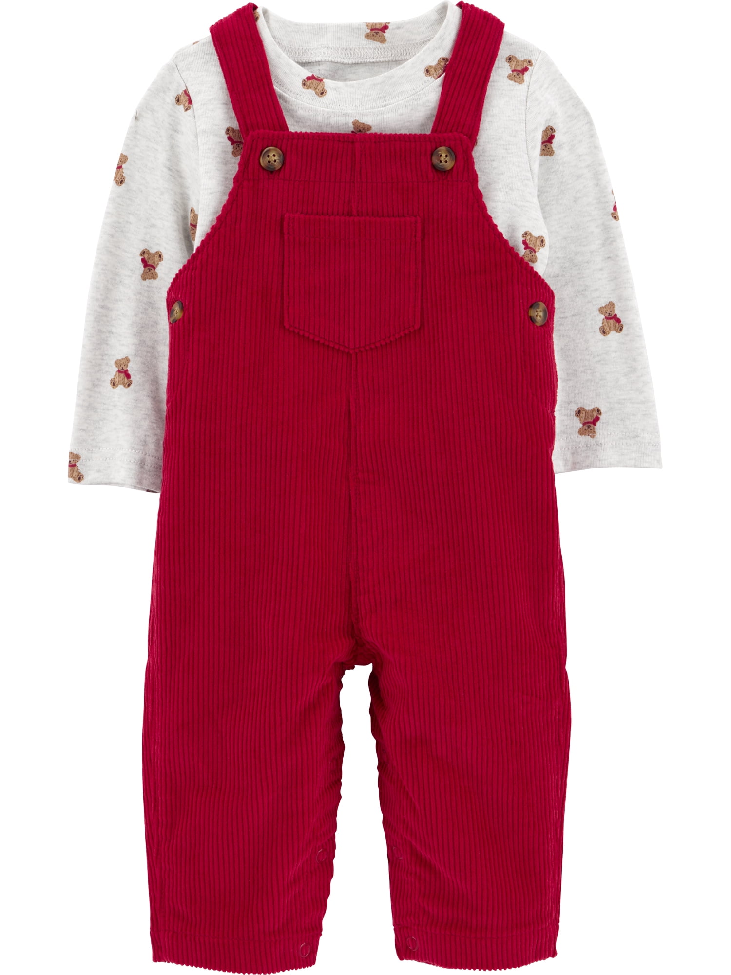 Carter's Child of Mine Baby and Toddler Boy Overalls Set, 2-Piece Sizes ...