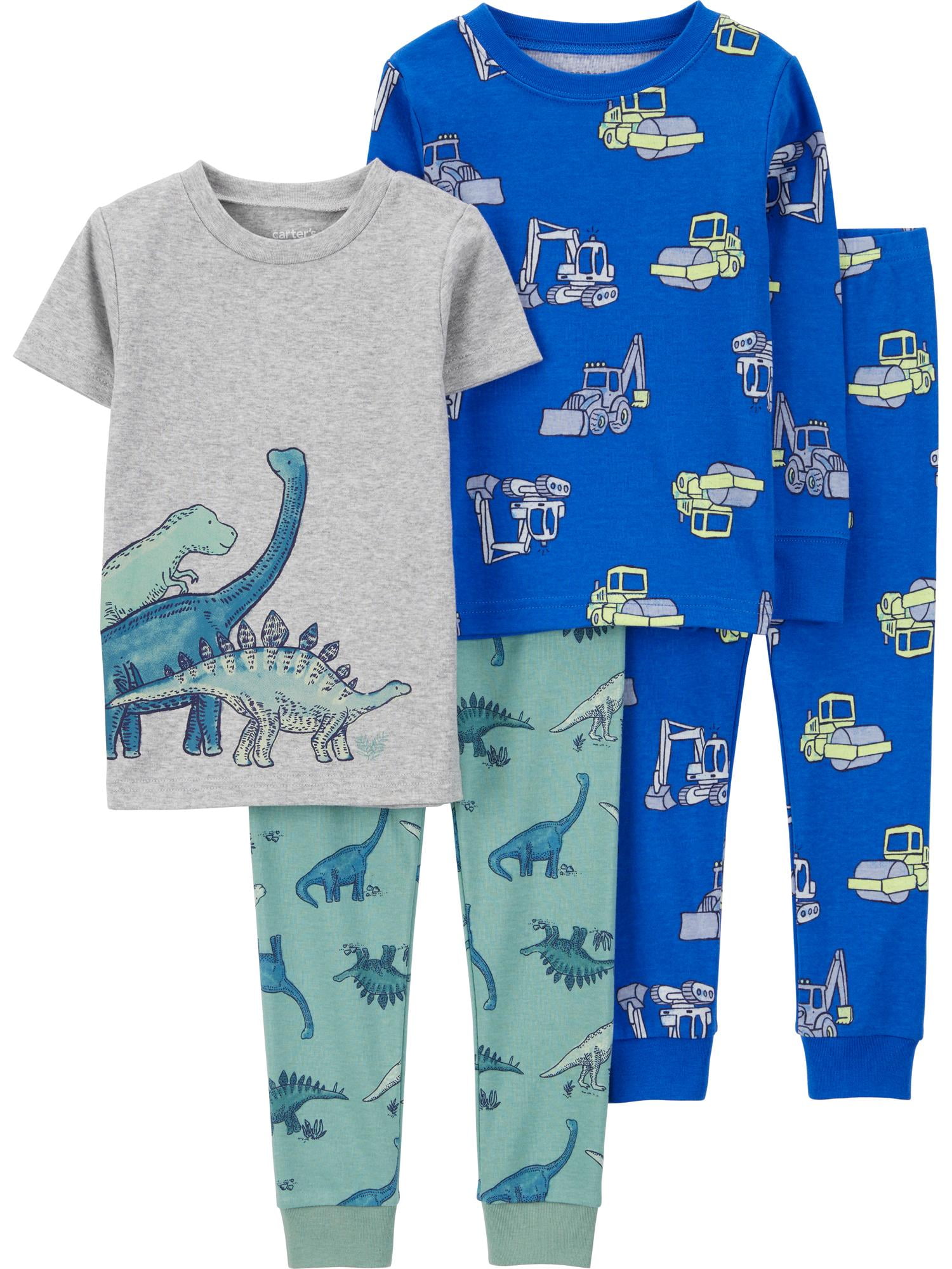 Carter's Child of Mine Baby and Toddler Boy Pajama Set, 2-Pack, 4-Piece ...