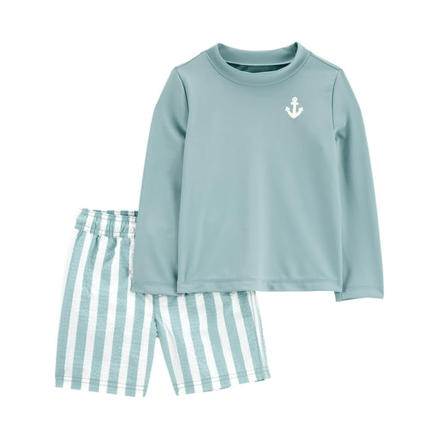 Carter’s Child of Mine Baby and Toddler Boy Two-Piece Rash Guard Set ...