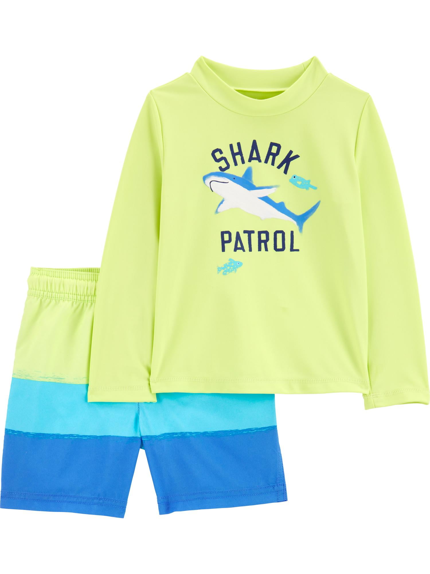 Carter’s Child of Mine Baby and Toddler Boy Two-Piece Rash Guard Set ...