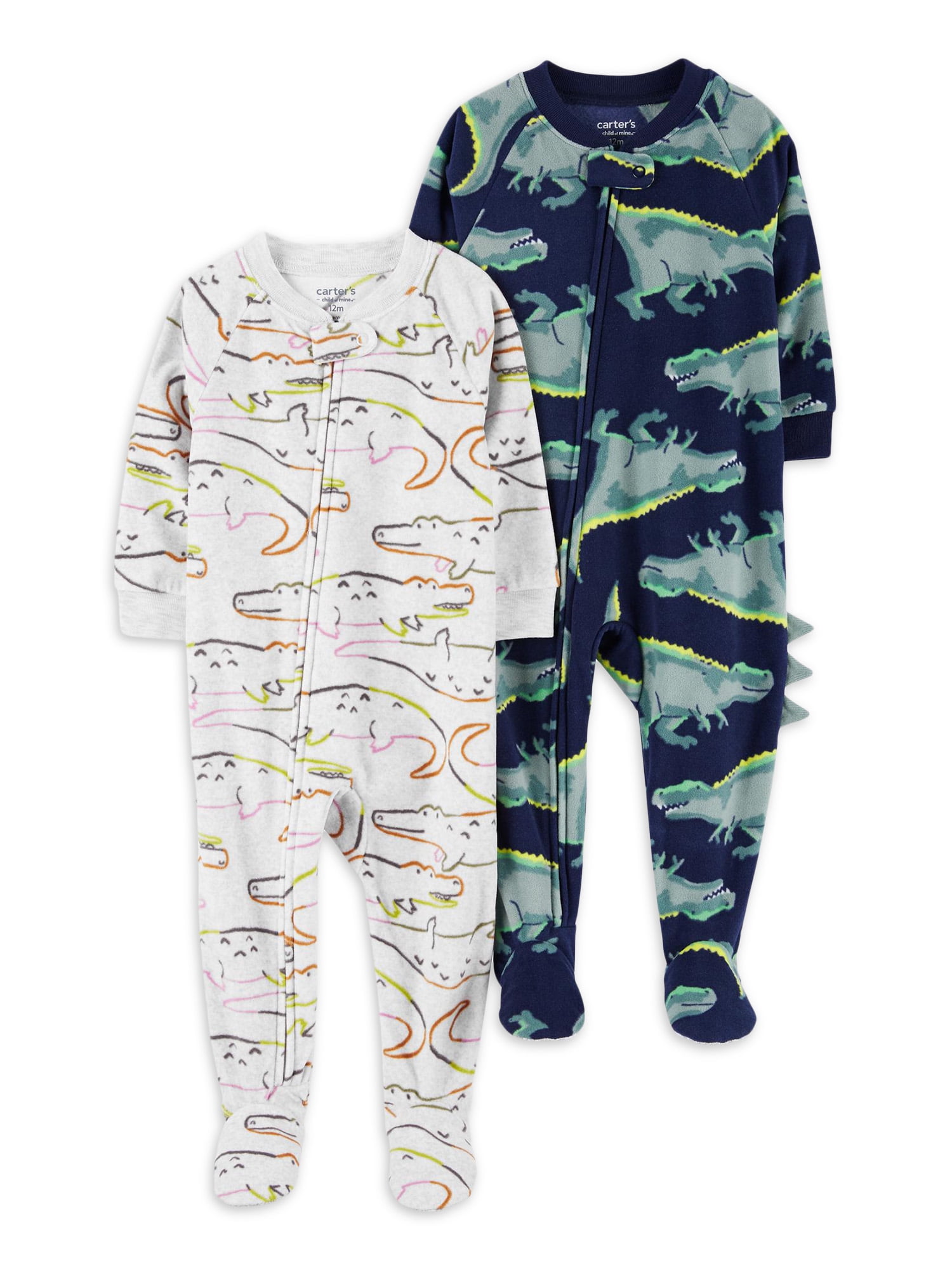 Carter's Child of Mine Baby and Toddler Footed Pajamas, One-Piece, 2 ...