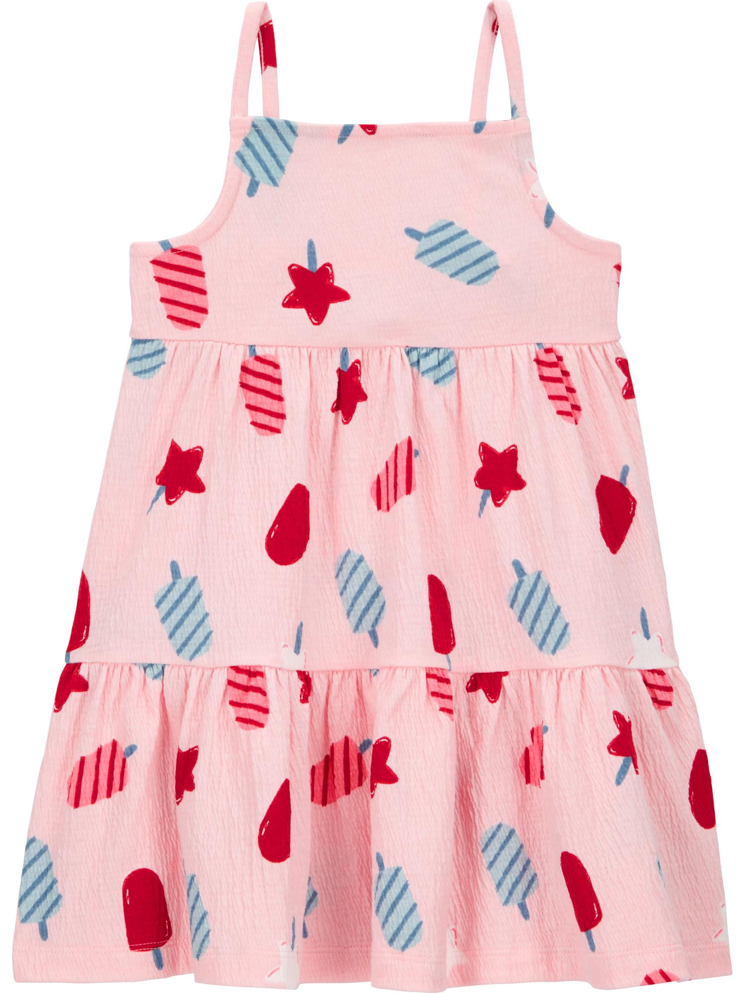 Carter's Child of Mine Baby and Toddler Girl Patriotic Dress, Sizes 12M ...