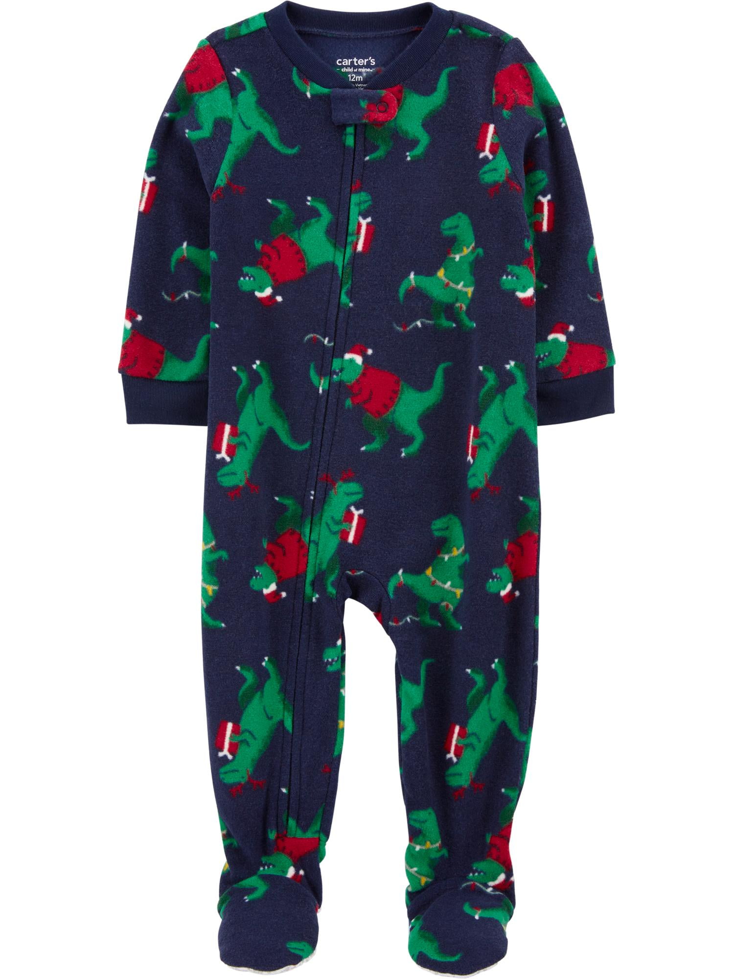 Carter's Child of Mine Baby and Toddler Holiday Pajama, One-Piece ...