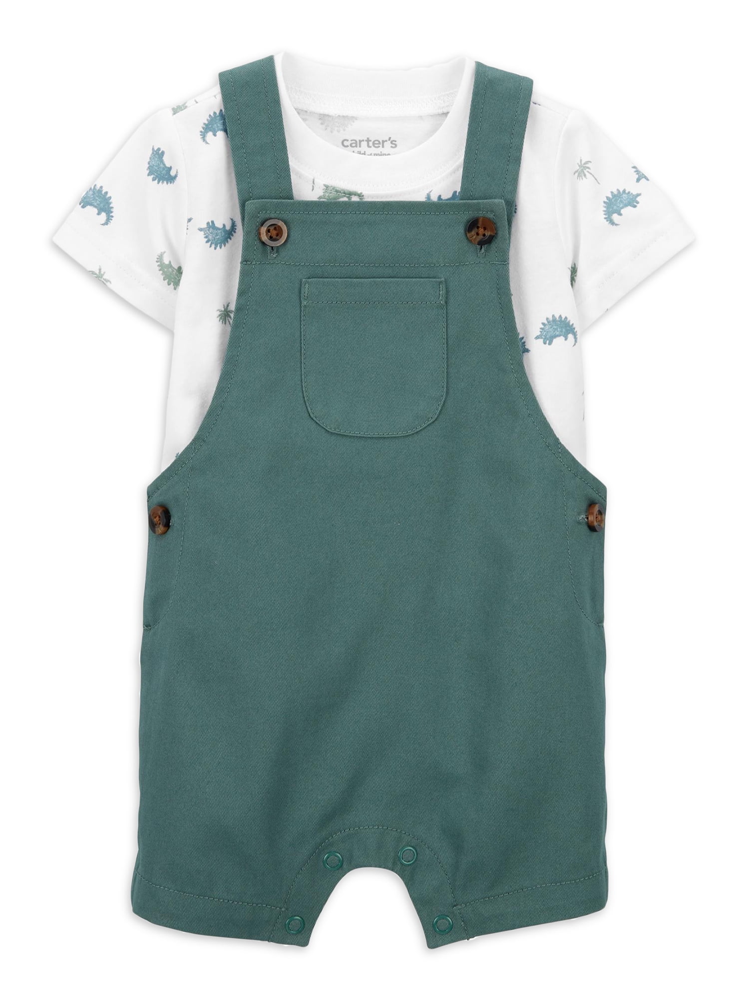 Carter's Child of Mine Boy's Breathable Cotton Overall, 2-Piece Set ...