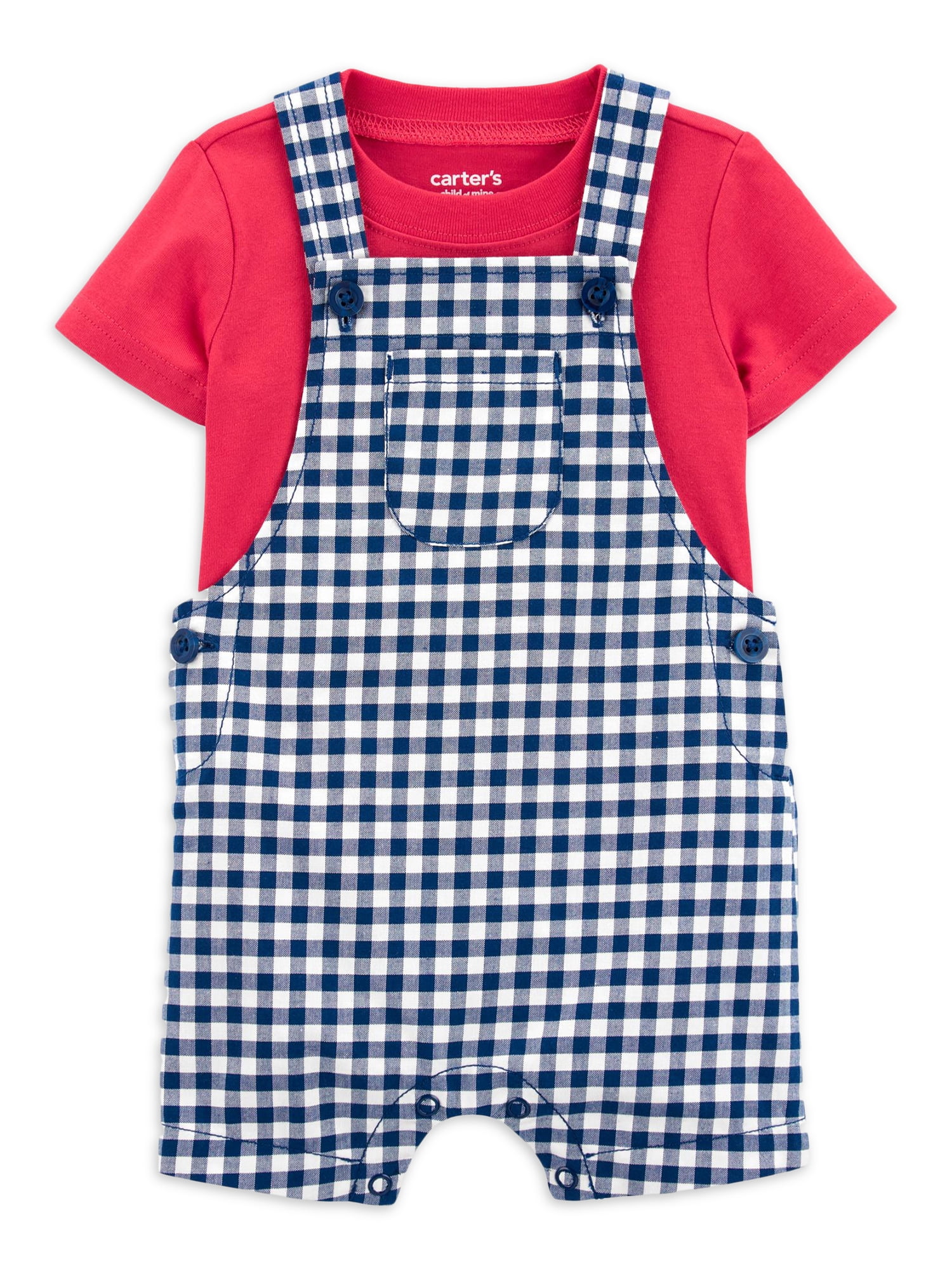 Carter's Child of Mine Boy's Cotton Breathable Overall, 12 Months ...
