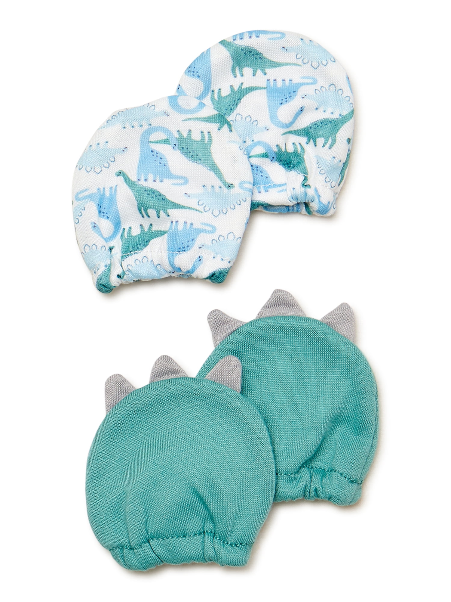 Carter's Child of Mine Kids Cotton Dino Mittens, Blue, 2 Pack - Walmart.com