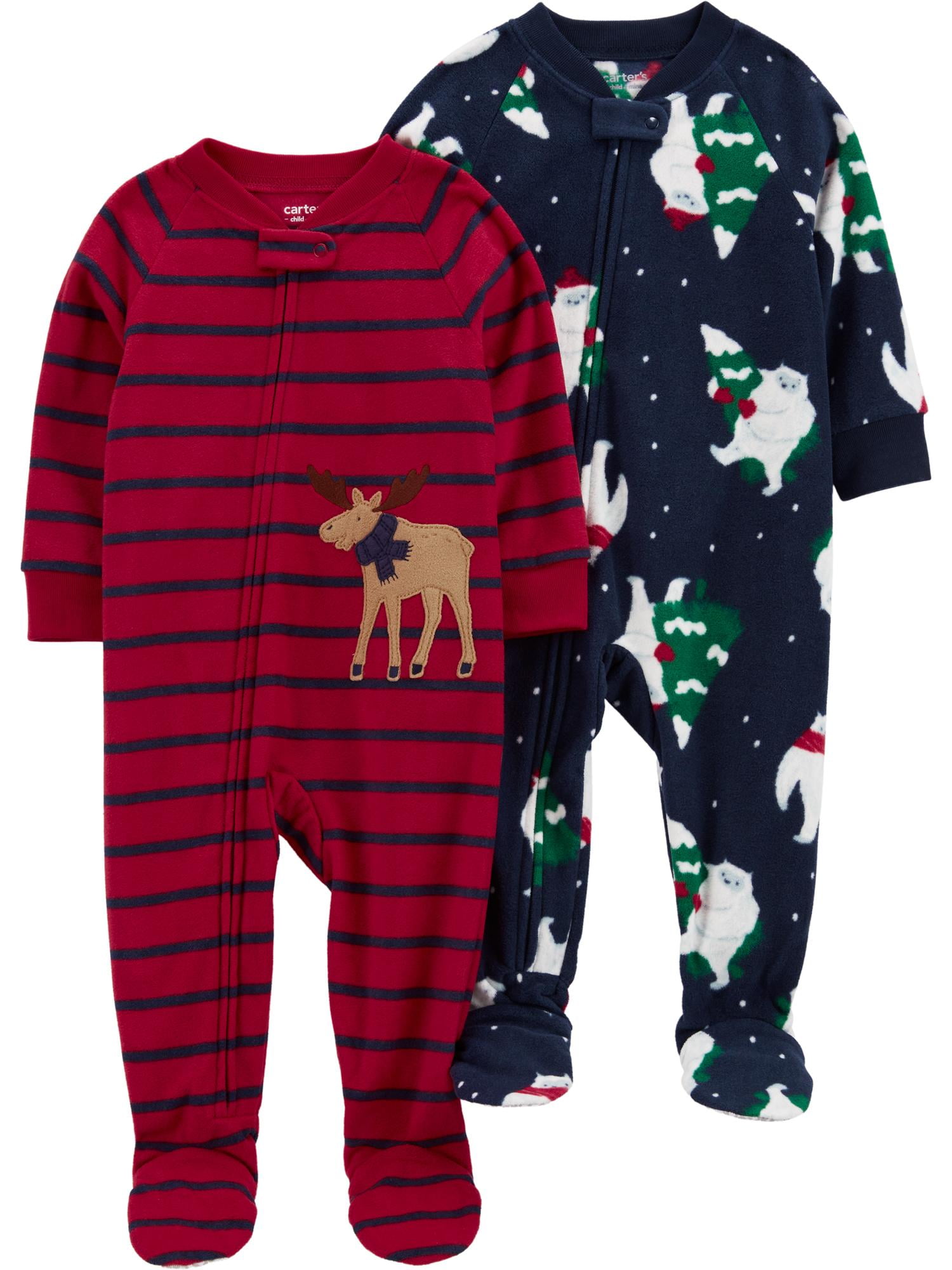 Carter's Child of Mine Toddler Boy Pajama Sleeper, 2-Pack, One-Piece, Sizes 12M-5T - Walmart.com