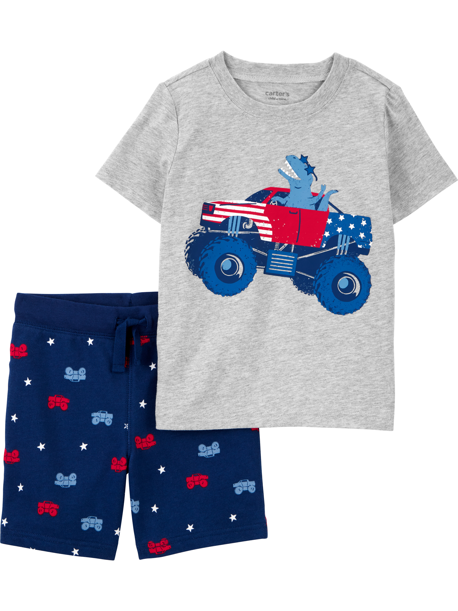Carter's Child of Mine Toddler Boy Short Set Truck, Sizes 12M - 5T ...