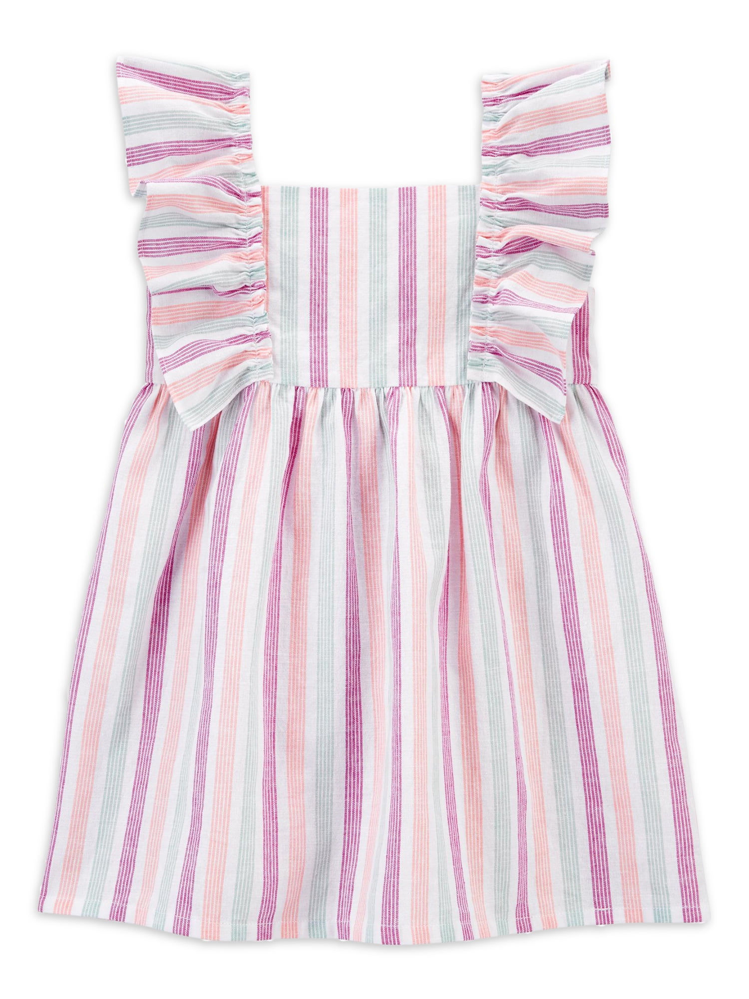 Carter's Child of Mine Toddler Girl Dress, Sizes 12M-5T, Ruffle Sleeves ...