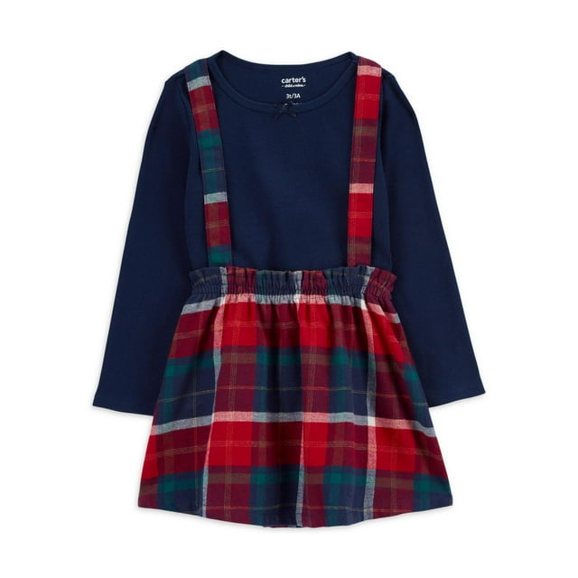 Carter's Child of Mine Toddler Girl Holiday Dress Set, 2-Piece, Sizes ...