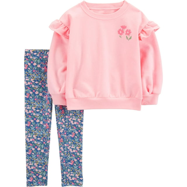 Carter's Child of Mine Toddler Girl Outfit Set, 2-Piece, Sizes 2T-5T ...