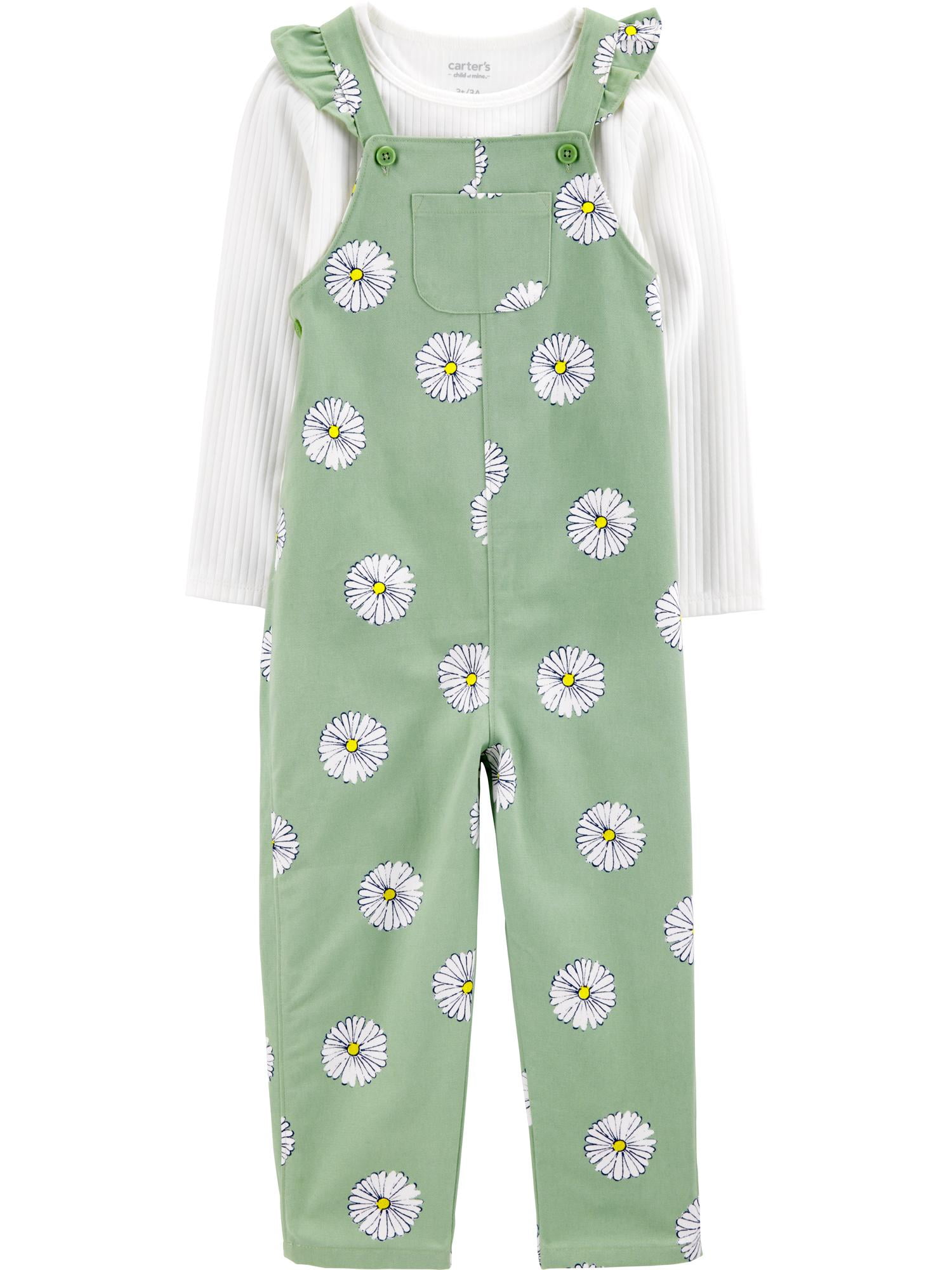 Carter's Child of Mine Baby and Toddler Girl, Overalls Set, 2-Piece ...