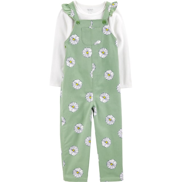Carter's Child of Mine Baby and Toddler Girl, Overalls Set, 2-Piece ...