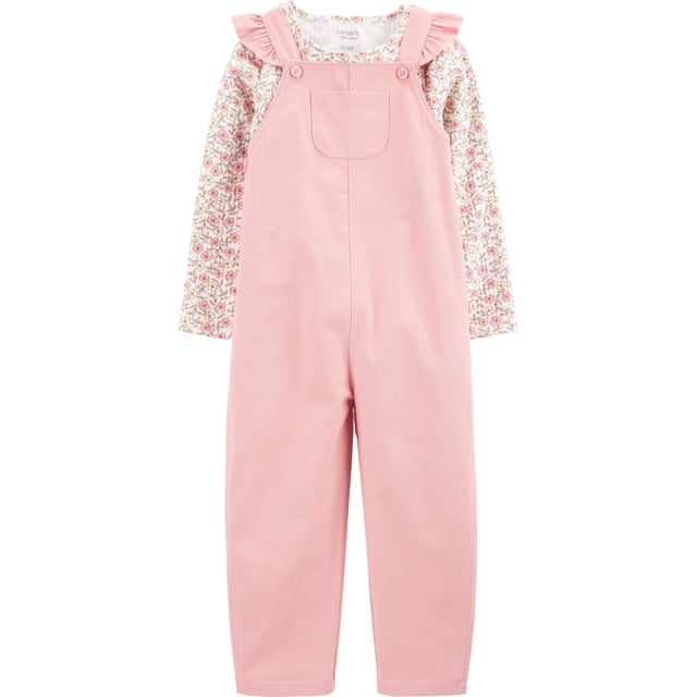 Carter's Child of Mine Baby and Toddler Girl, Overalls Set, 2-Piece ...