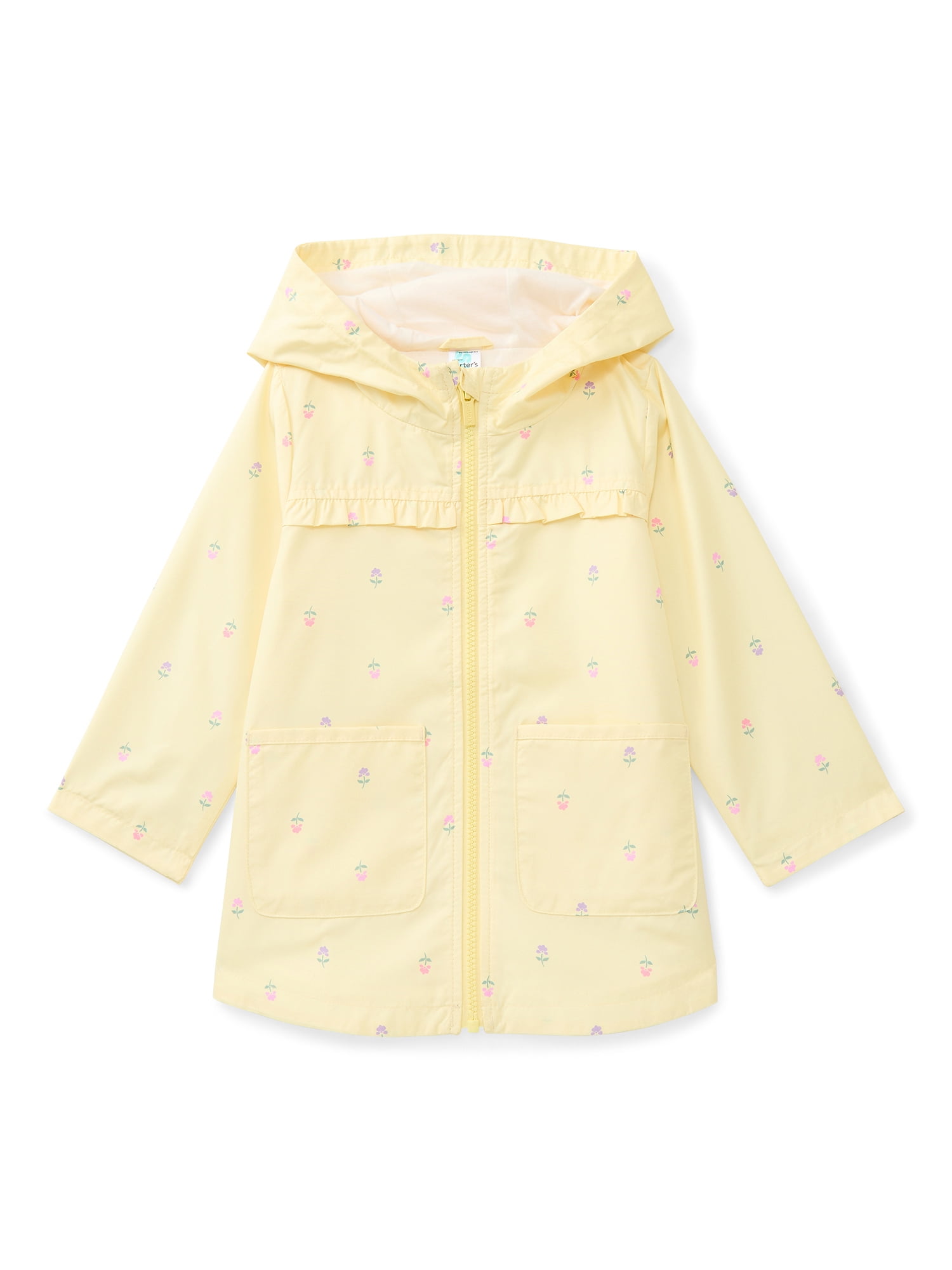 Carter's Child of Mine Toddler Girl Print Rain Jacket with Hood, Sizes ...