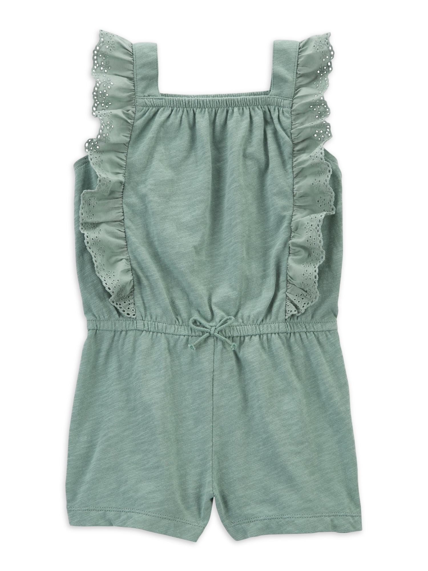 Carter's Child of Mine Toddler Girl Romper, Cinched Waist, Ruffle ...