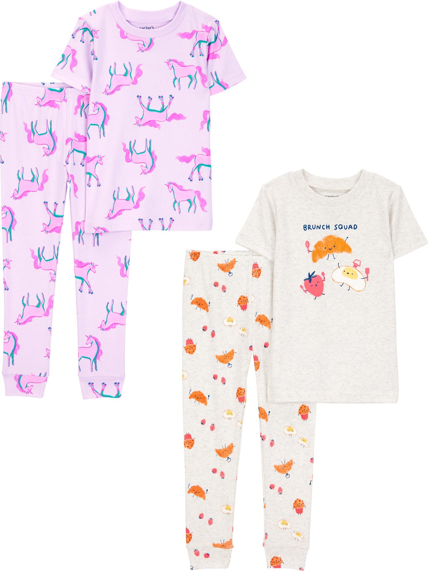 Carter's Child of Mine Baby and Toddler Pajama Set, 2-Pack, 4-Piece ...