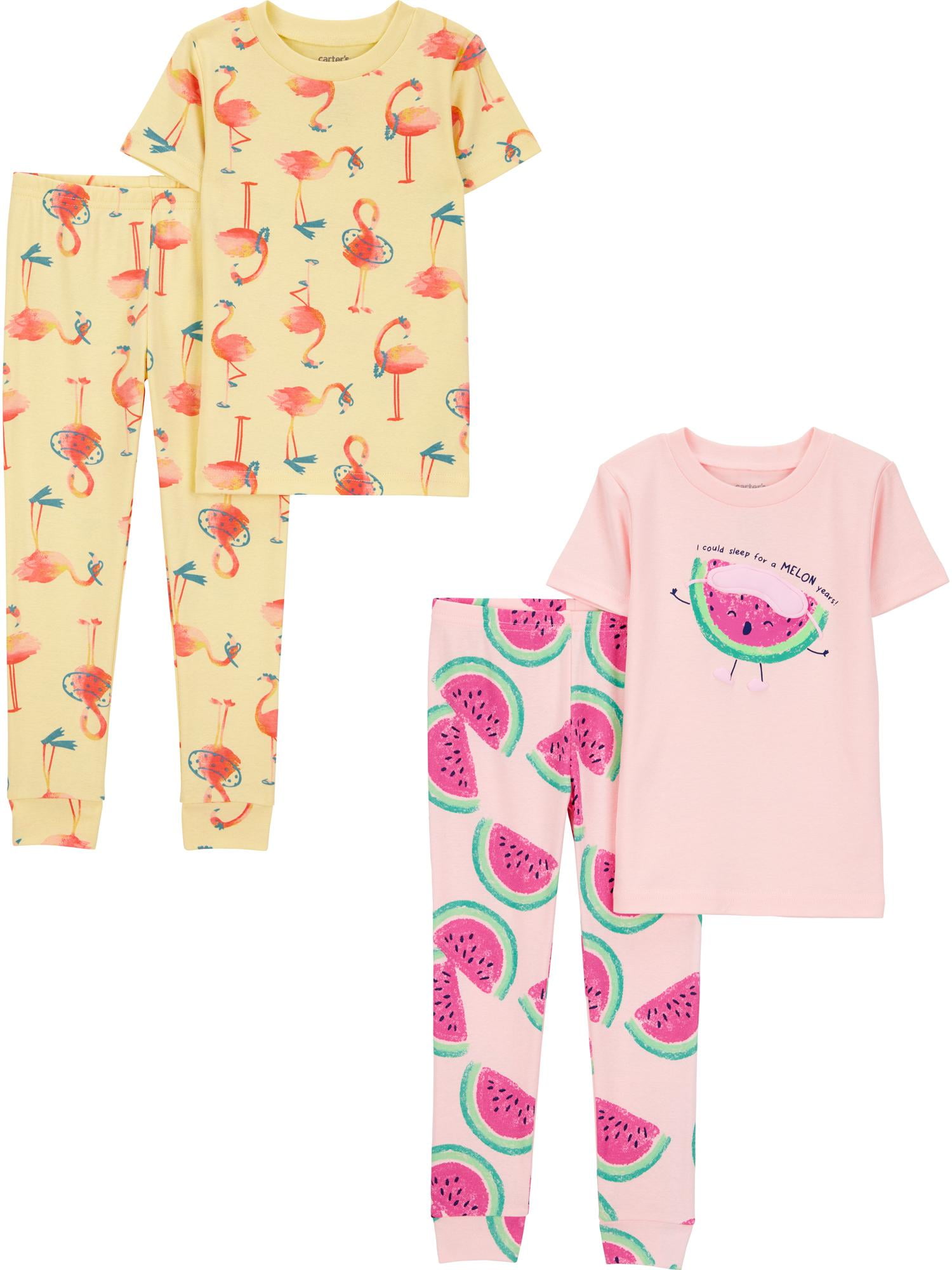 Carter's Child of Mine Toddler Pajama Set, 2-Pack, 4-Piece, Sizes 12M-5T - Walmart.com