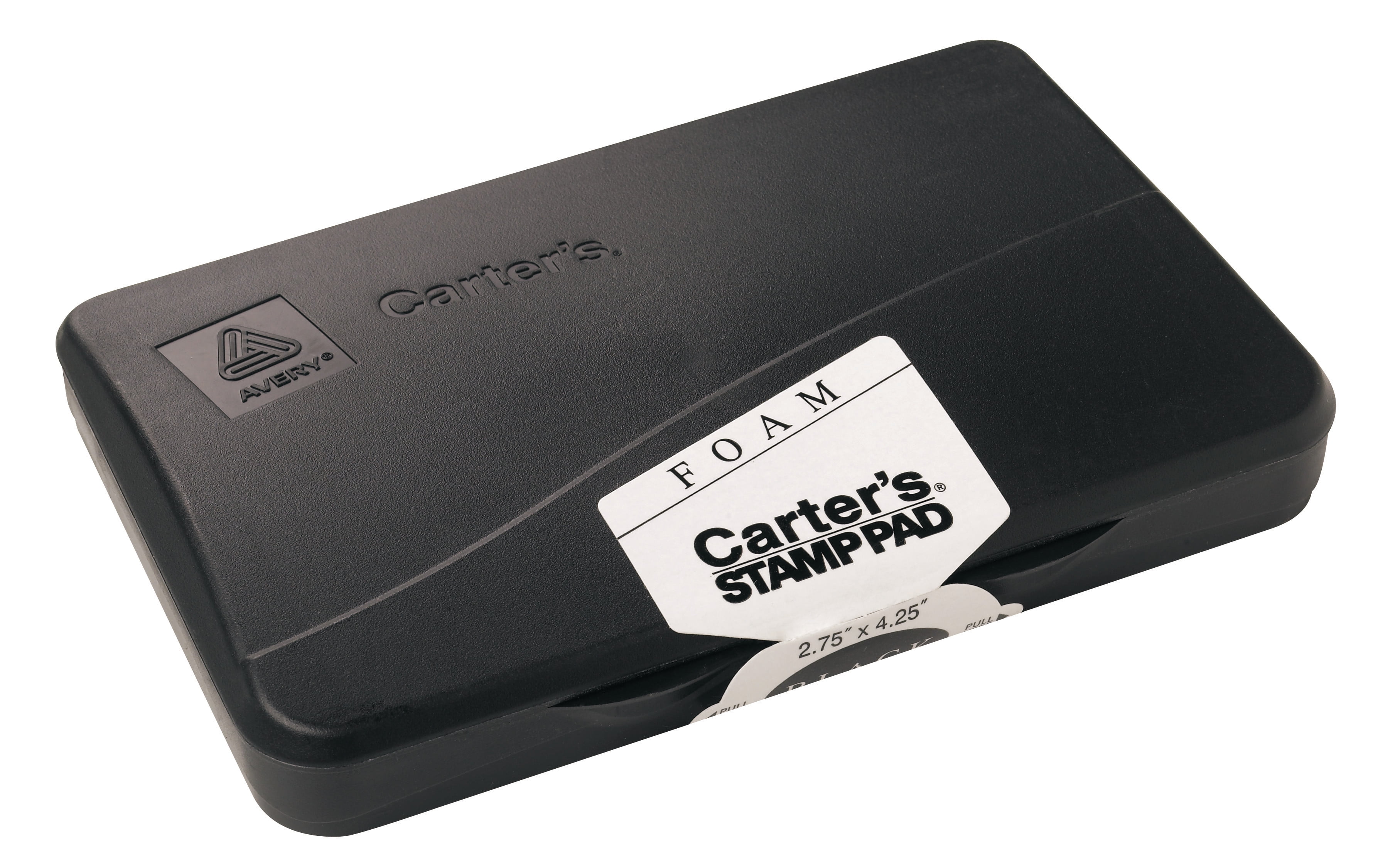 Carter's Size 1 Foam Stamp Pad, 2-3/4" x 4-1/4", Black, Approx 5000 ...