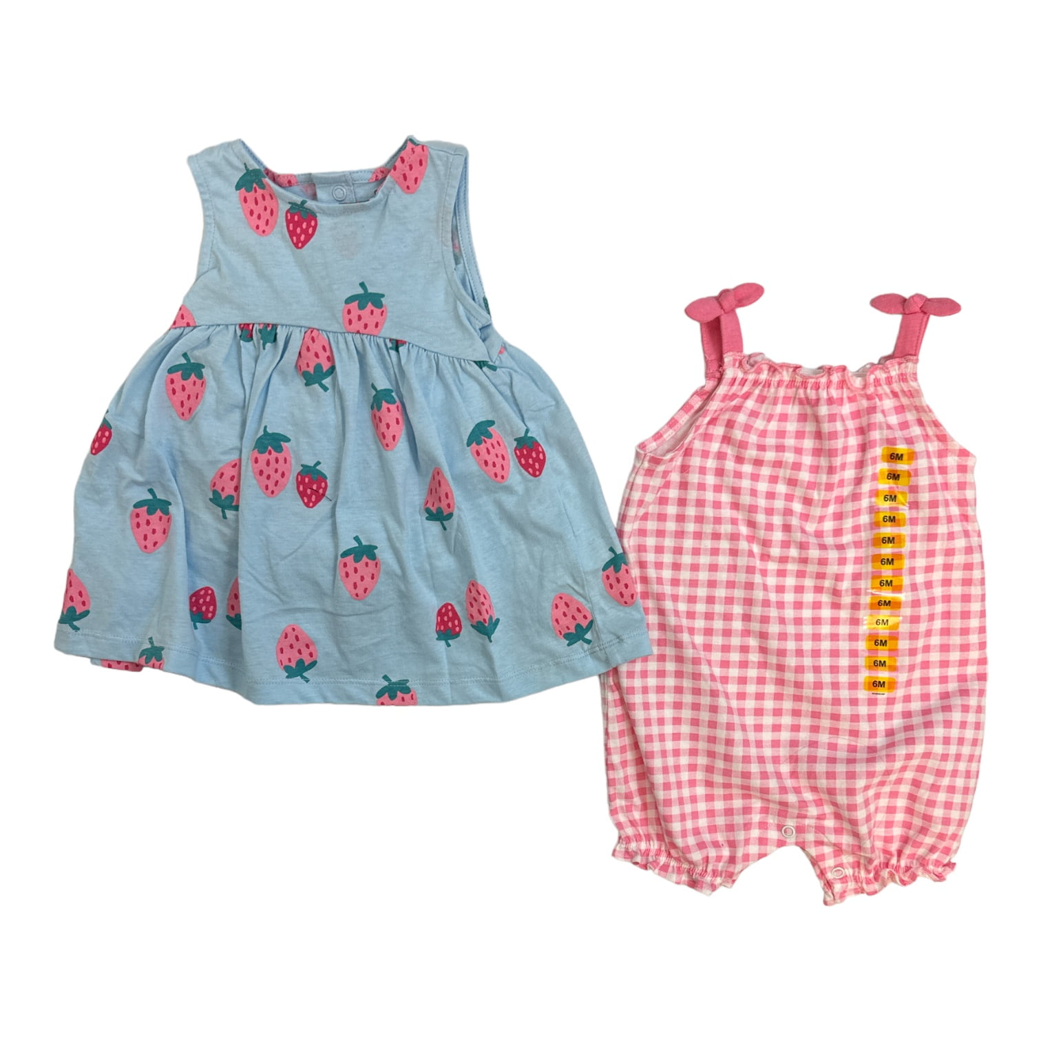 Carter's Girls Toddler Cotton 2 Piece Bodysuit Floral Dress Set, Pink ...
